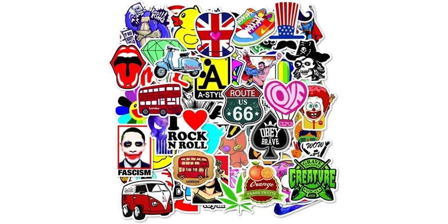 200 PC Random Funny Themed Stickers