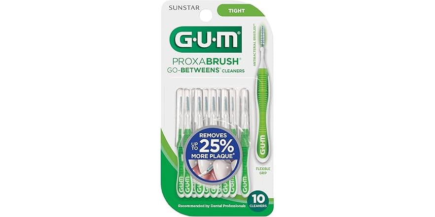 (6-Pack) GUM Proxabrush Go-Betweens - Tight - Interdental Brushes