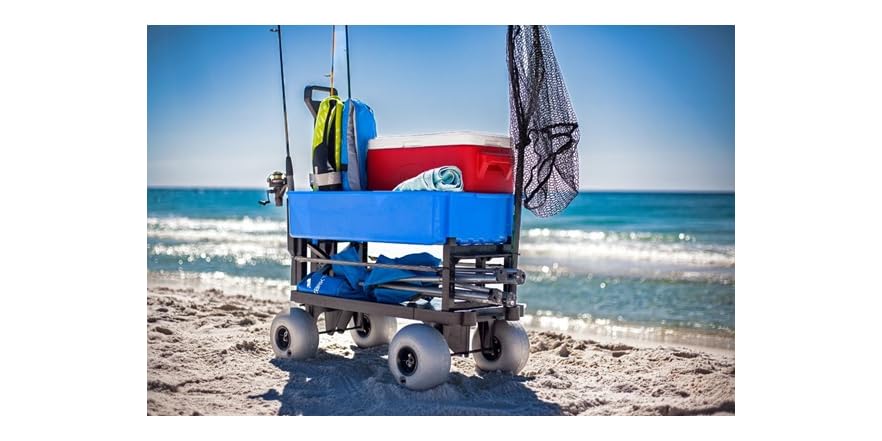 Mighty Max Cart Beach Cart Folding Wagon