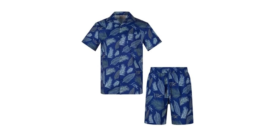 2Pc Mens Top & Bottom Beach Set