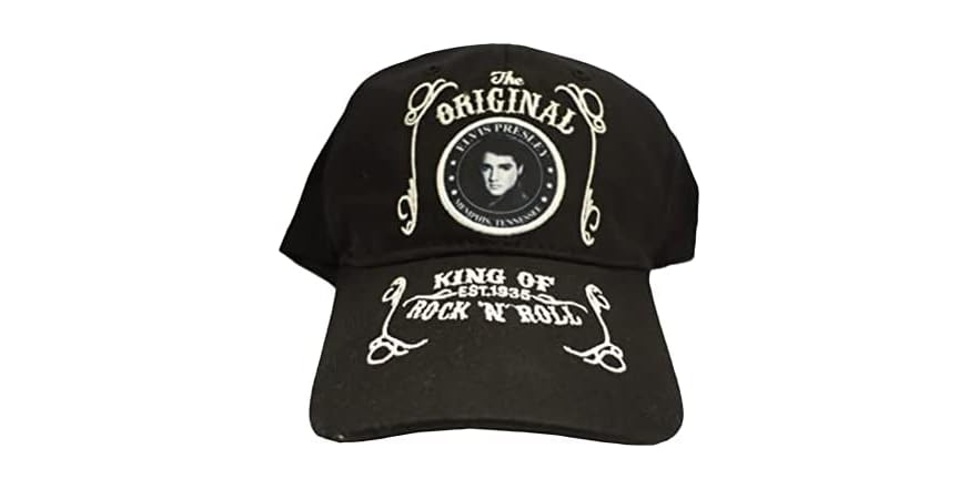 Elvis Presley Cap - Black and White Established, One Size