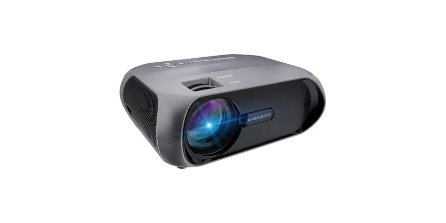 Monster 1080p Projector & 120in Screen