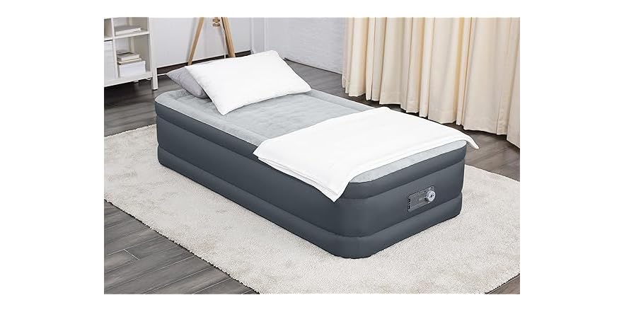 SleepLux Twin Air Mattress Raised Twin
