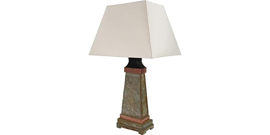 Copper Trim Slate Weather-Resistant Lamp