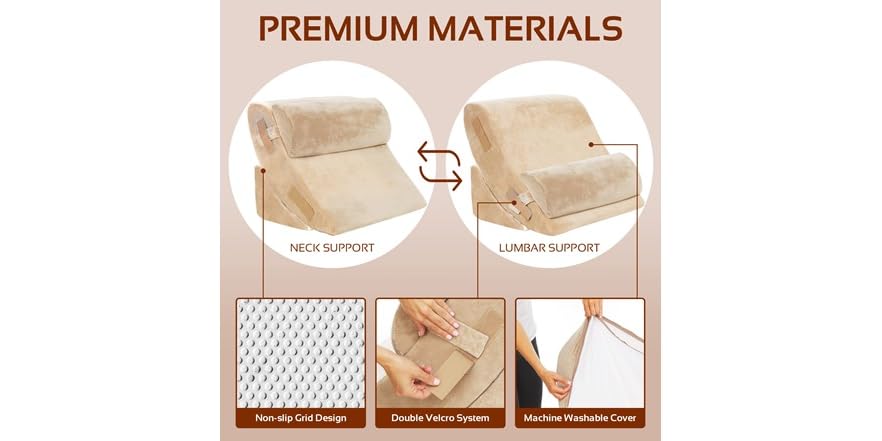 AllSett Health 4-pc Wedge Pillow