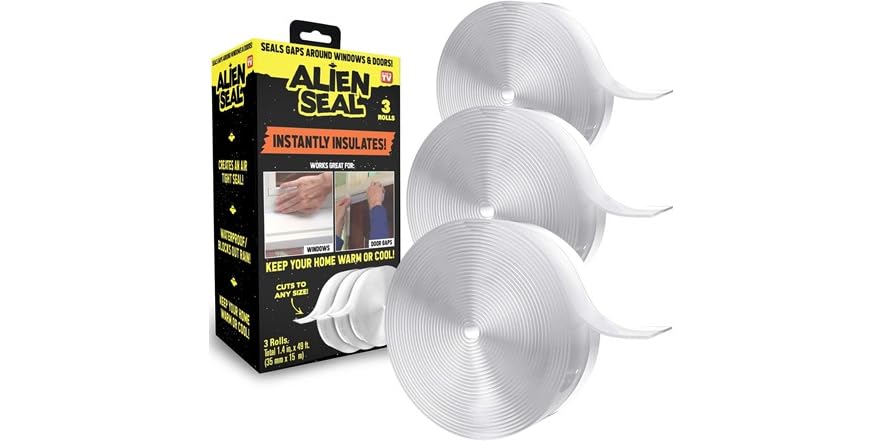 2 or 3-PK Draft Seal Insulation Tape