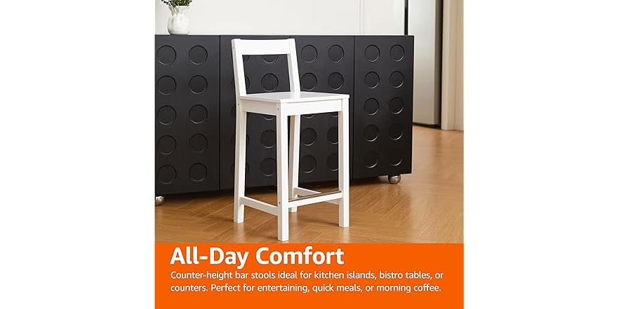 Amazon Basics Wooden Bar Stool
