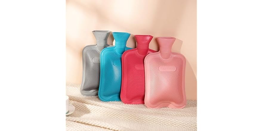 Rubber Hot Water Bladder (2 Liters, Red)