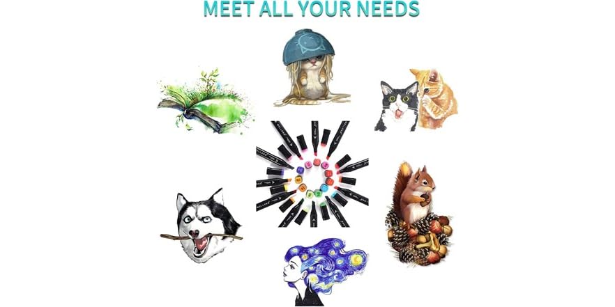 WELLOKB Dual Tip Alcohol Markers