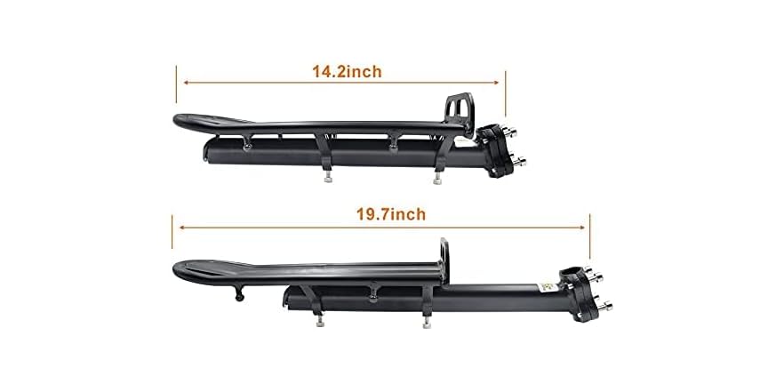 Retractable Bike Rear Rack Cargo Mount