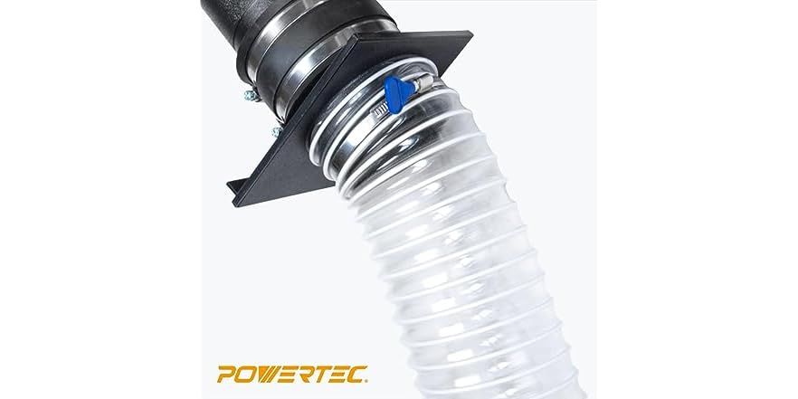 POWERTEC 70244 4" x 20' PVC Dust Collect