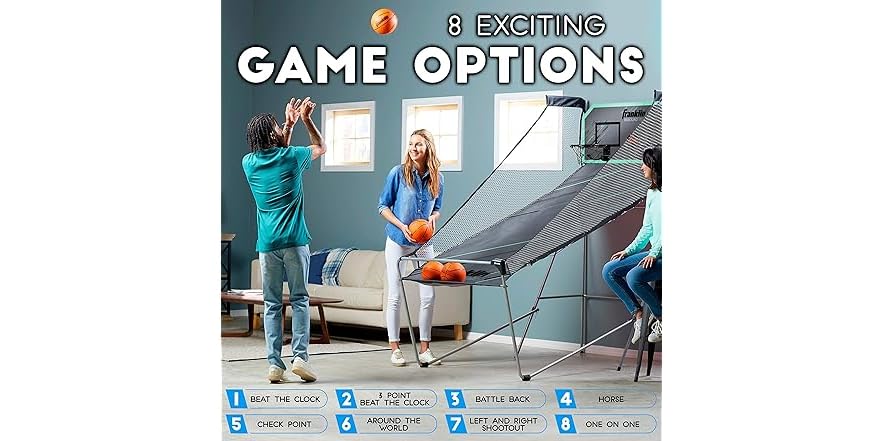 Franklin Sports Double Shot Rebound Arcade Game