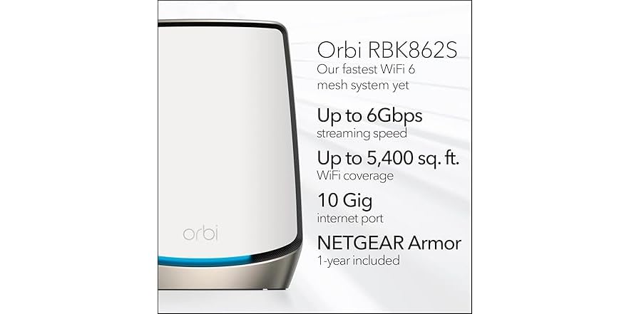 NETGEAR Orbi Tri-Band WiFi 6 Mesh Network System
