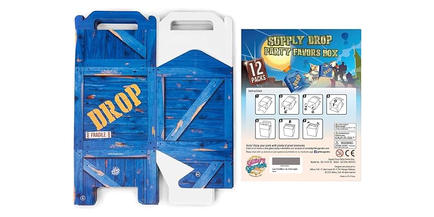 Game Party Military Supply Loot Drop Box