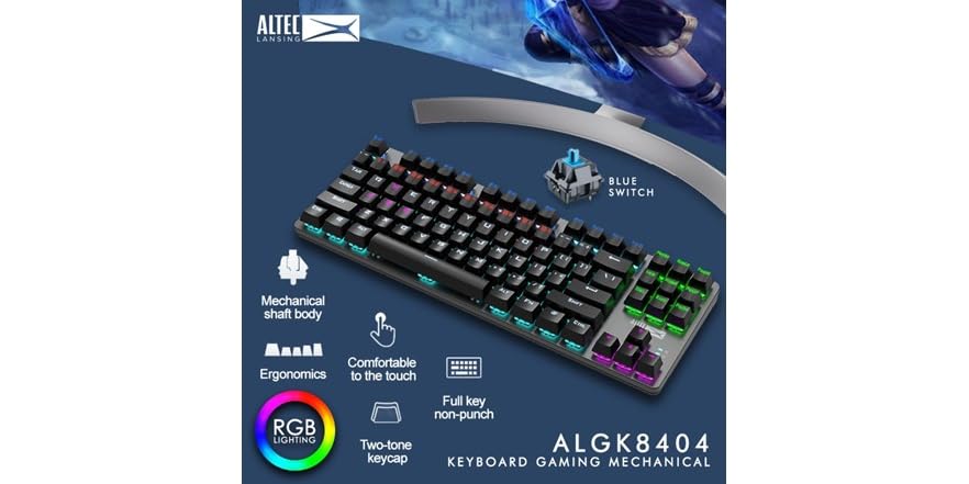 Altec Lansing Wired Mechanical Gaming Keyboard
