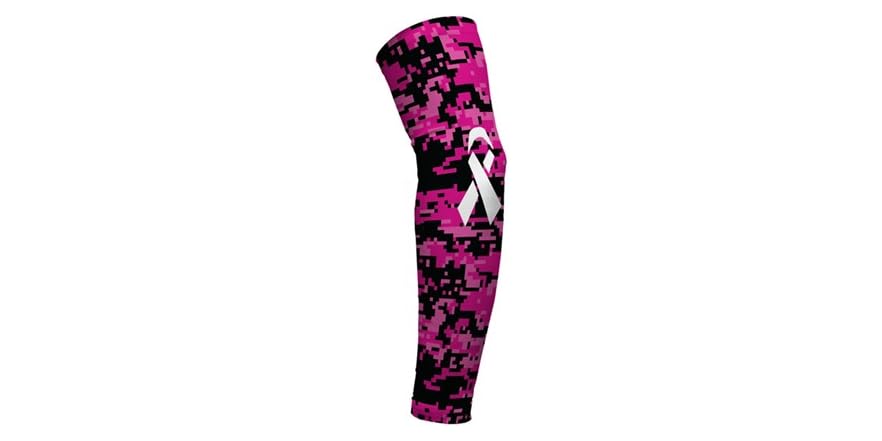 Digital Camo Ribbon Arm Sleeves - Pink