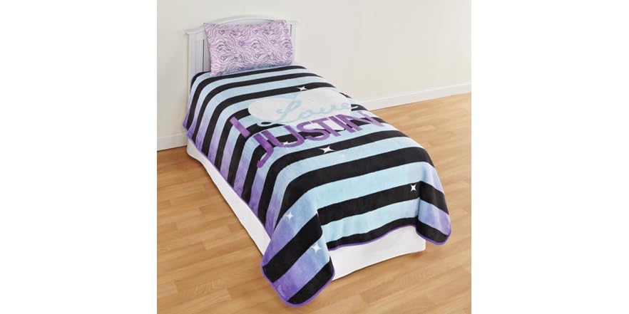 Justin Bieber Comforter Size Twin Plush Blanket