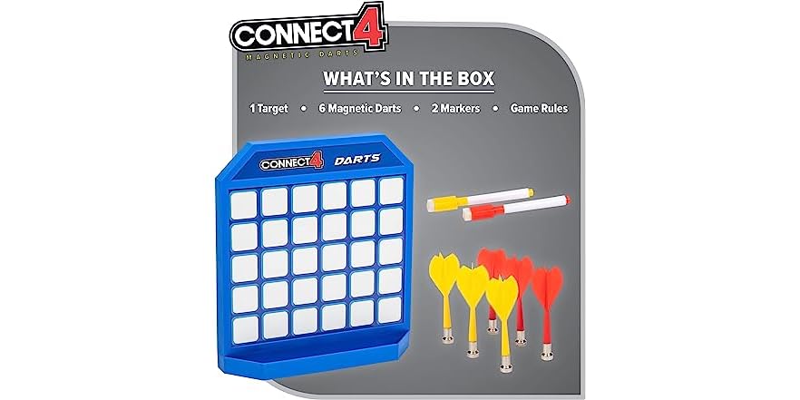 Connect 4 Darts - 4 in a Row Game Magnet