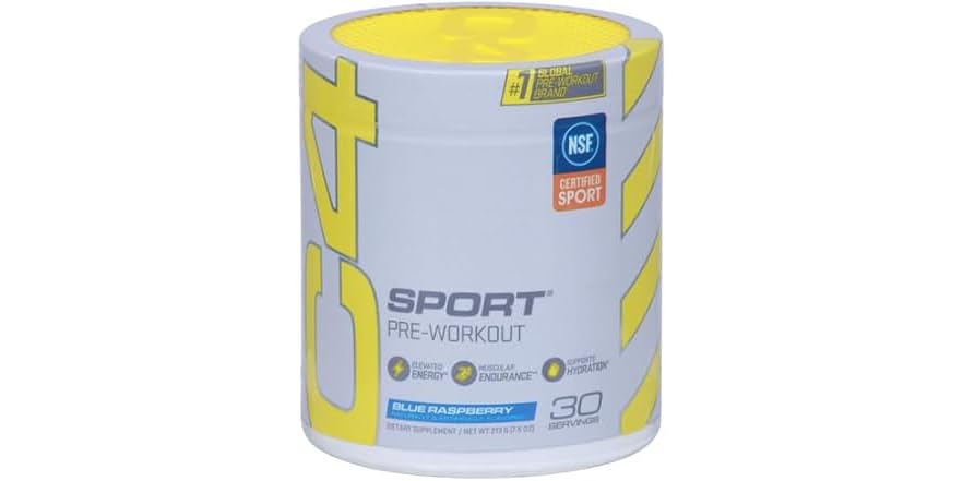 (2-Pack) Cellucor C4 Sport Pre Workout Powder, Blue Raspberry