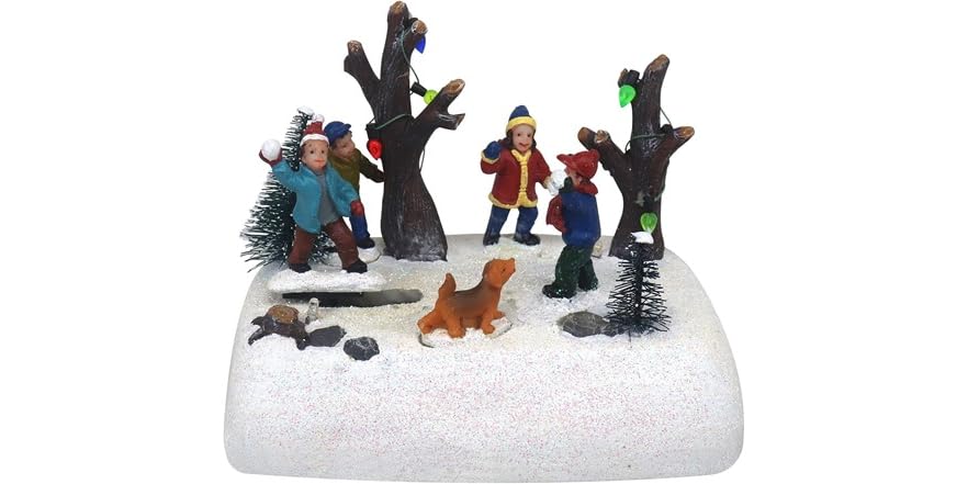 Christmas Village Snowball Fight