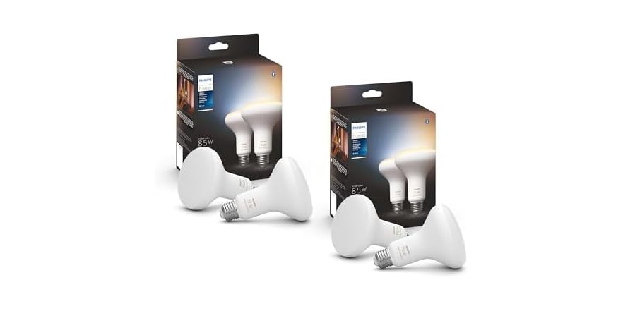 Philips Hue Smart 85W BR30 LED Bulb, 4 Pack