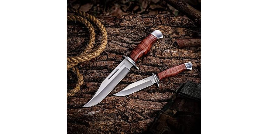 Swiss+Tech Fixed Blade Knife, 2PC Bowie Knife
