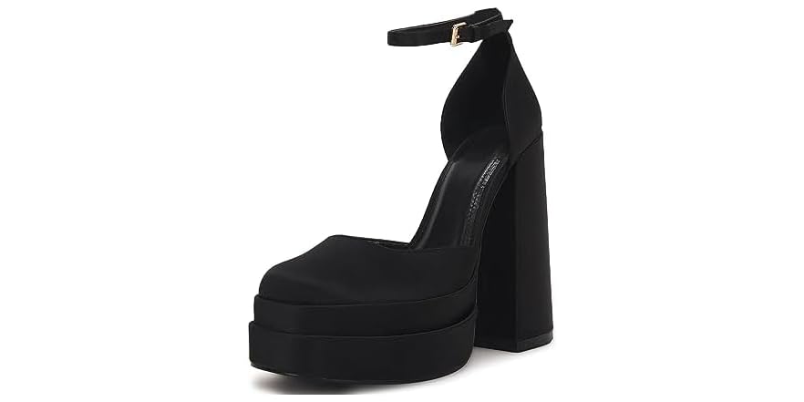 Womens Platform Chunky High Block Heels