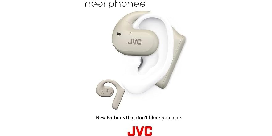 (NEW) JVC Nearphones Open Ear True Wireless Earbuds
