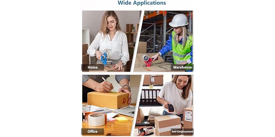 JADENS Packing Tape 6 Rolls