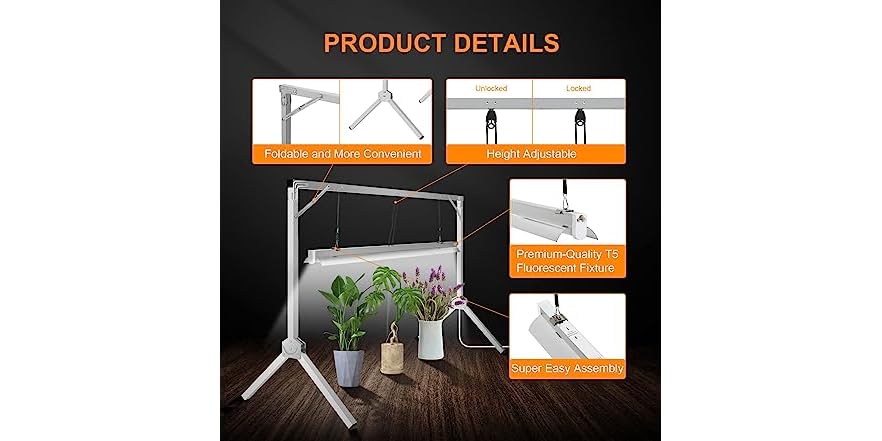 iPower Fluorescent Grow Light System