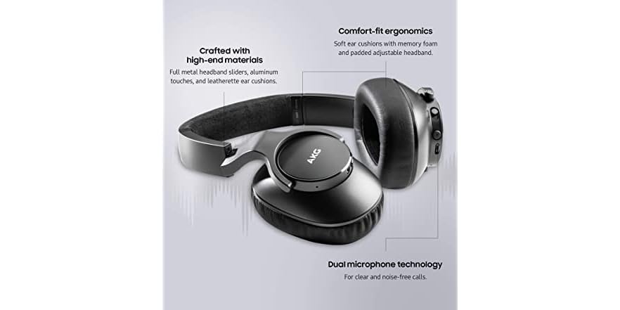 AKG Active Noise Cancelling Over-Ear Headphones (NEW)