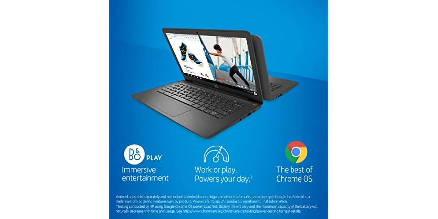 HP 14-DB0040NR Chromebook14-inch Laptop with 180-Degree (Open Box)