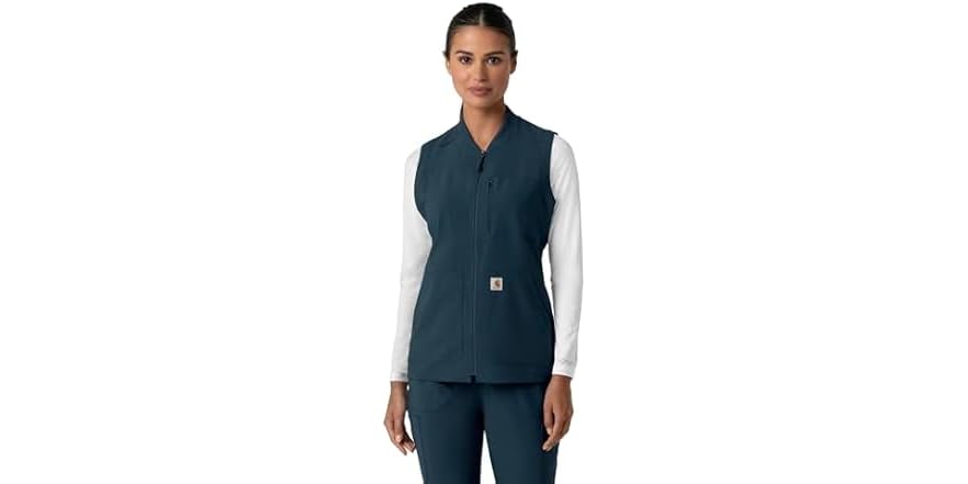 Carhartt Force CrossFlex Scrub Vest Navy