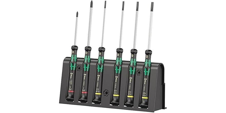 Wera 2035/6 Kraftform Micro Screwdriver Set w/Rack