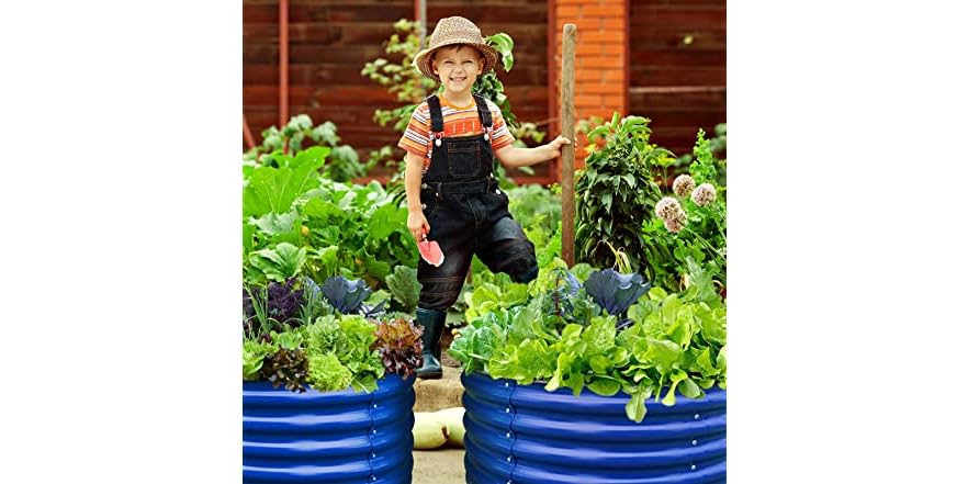 Olle OLLE 17" Tall, 42" Round Garden Bed