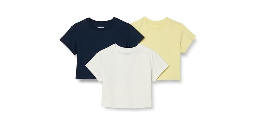 Amazon Essentials Girls' Shirts 3PK