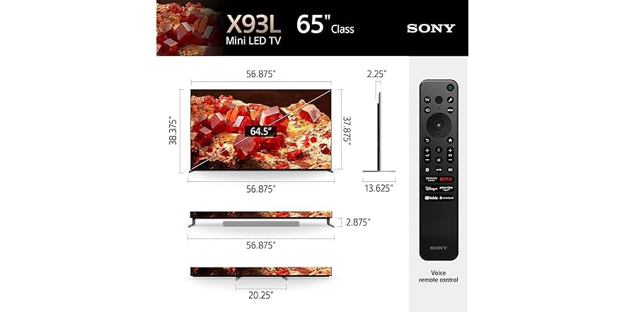 Sony Mini LED 4K Ultra HD TV X93CL TV (2023) (Refurbished)