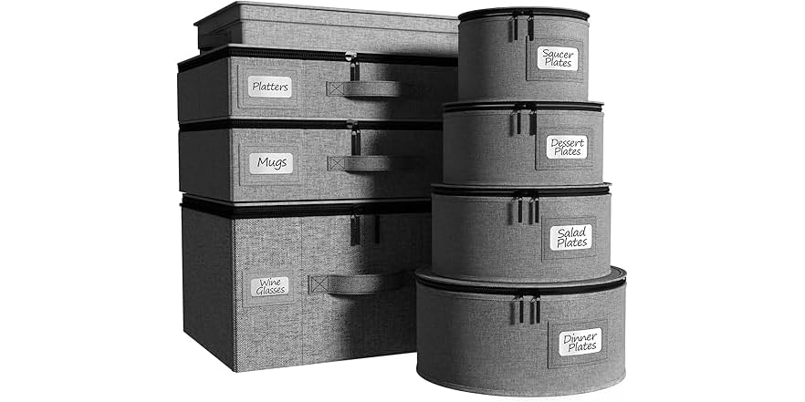 Sorbus 8Pc Hard Shell Storage Set