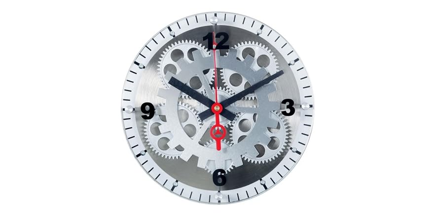 10" Moving Gear Wall Clock