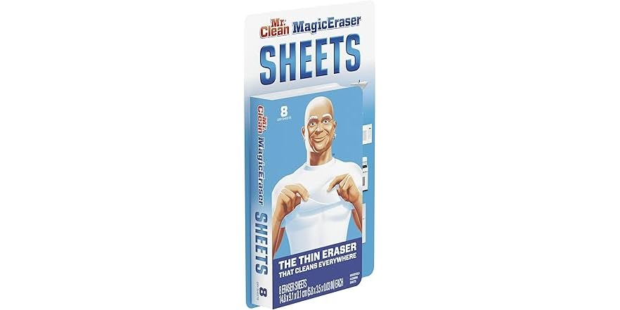 (6 Pack) Mr. Clean Magic Eraser Sheets Original 8 count