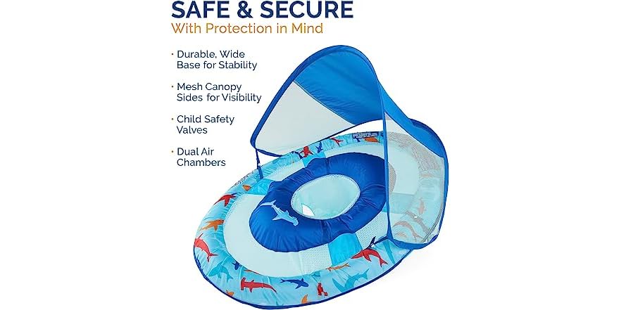 SwimWays Canopy Inflatable Baby Float