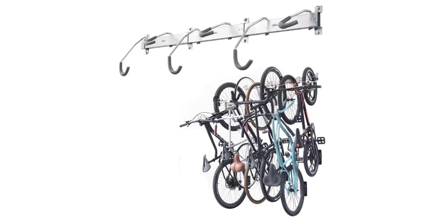 Garage Bike Rack Wall Mount Rail Rack