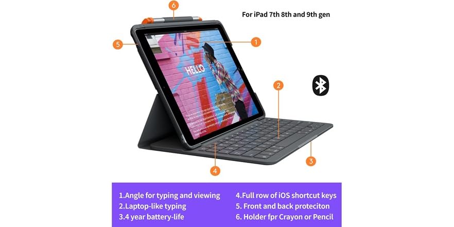 Logitech iPad Keyboard Case Slim Folio