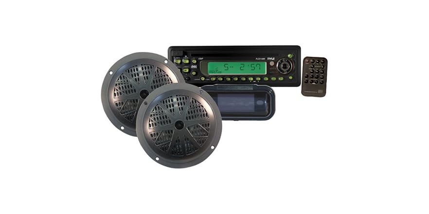 Waterproof CD/MP3 Player Receiver w/ Speakers