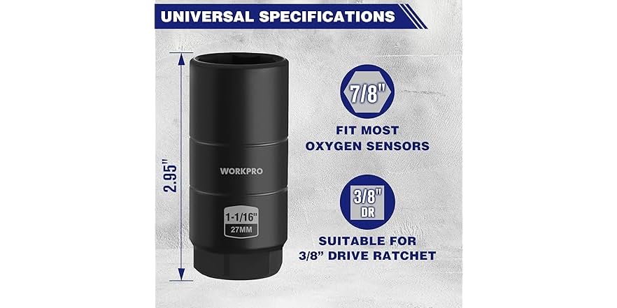 WORKPRO Oil Pressure Sensor Socket, Automotive