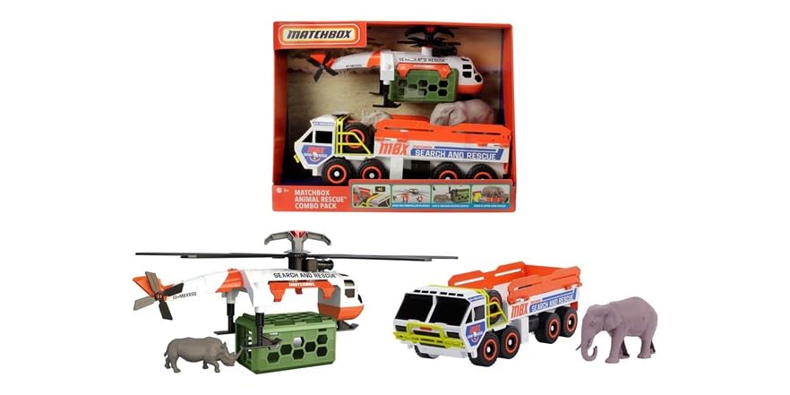 Matchbox Animal Rescue Vehicles Playset