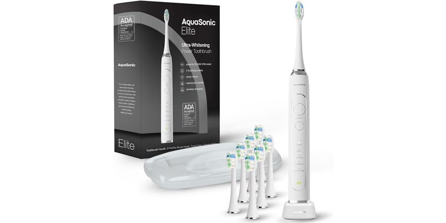 AquaSonic Elite - Ultra-Whitening Toothbrush