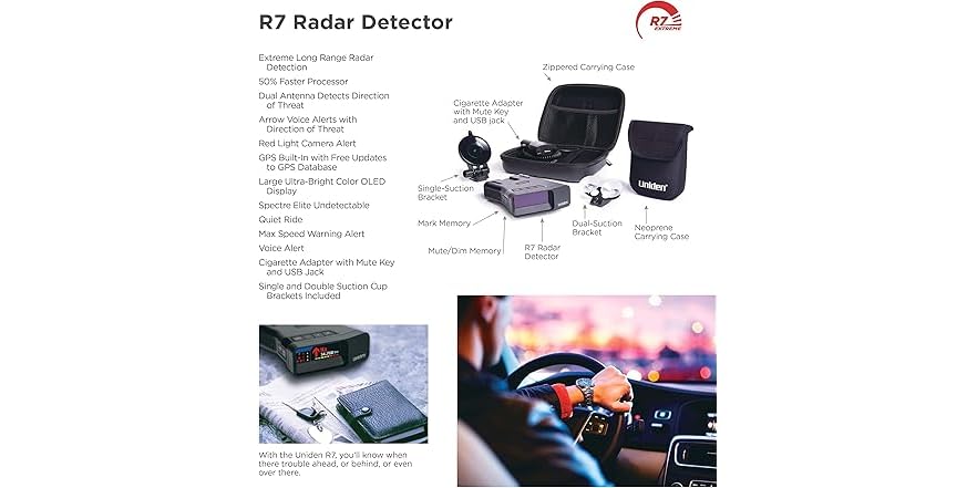 (NEW) Uniden R7 EXTREME Long Range Laser/Radar Detector