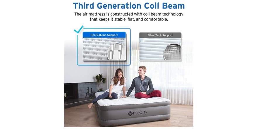 Etekcity Air Mattress with Built-in Pump