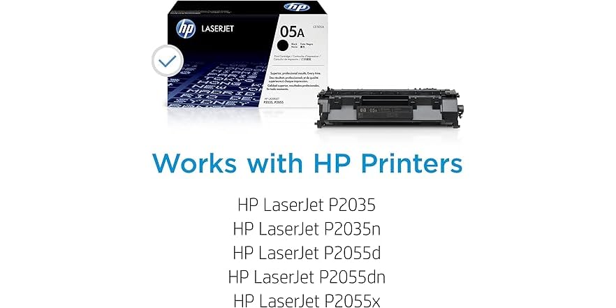 hewlett packard HP CE505A HP 05A Black Toner Cartridge